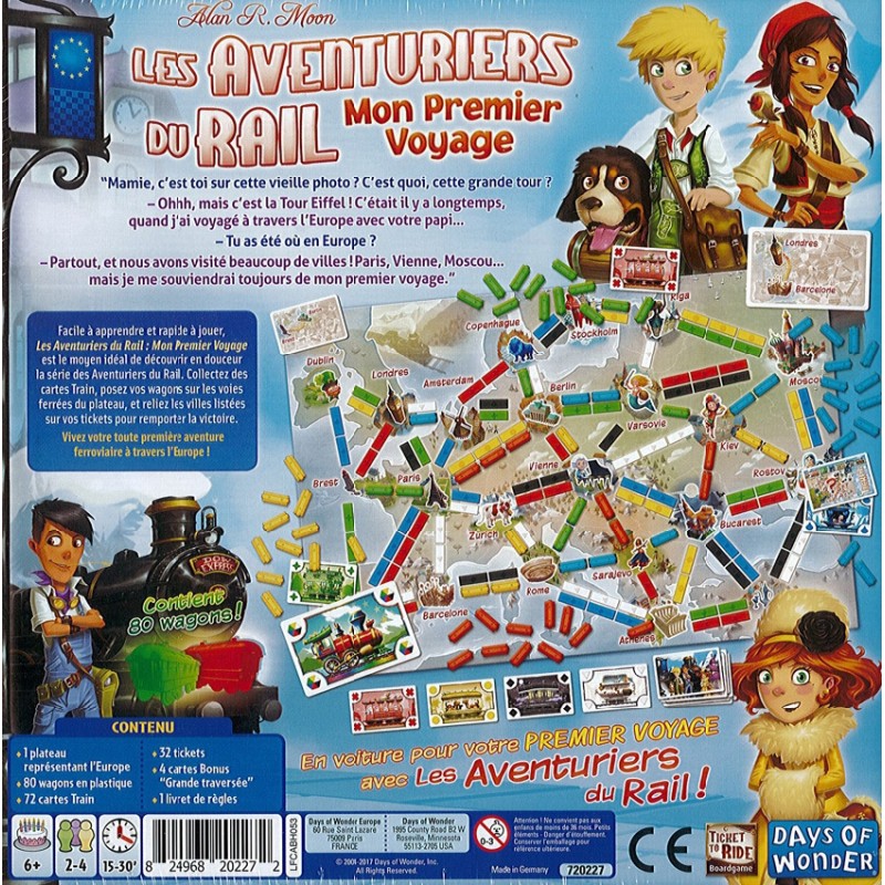 Jeu Les aventuriers du rail : Mon premier voyage Jeu Les aventuriers du rail : Mon premier voyage